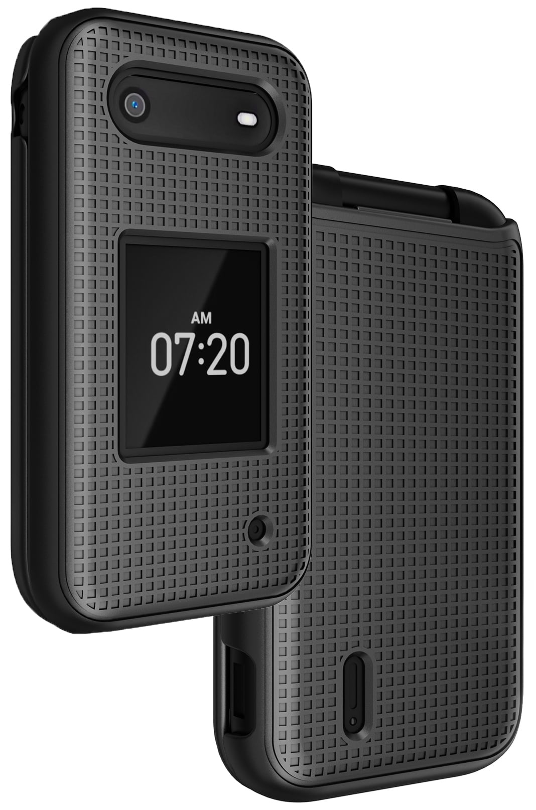 Nokia 2760 & 2780 Flip Phone Case, Slim Hard Shell Protector with Grid ...