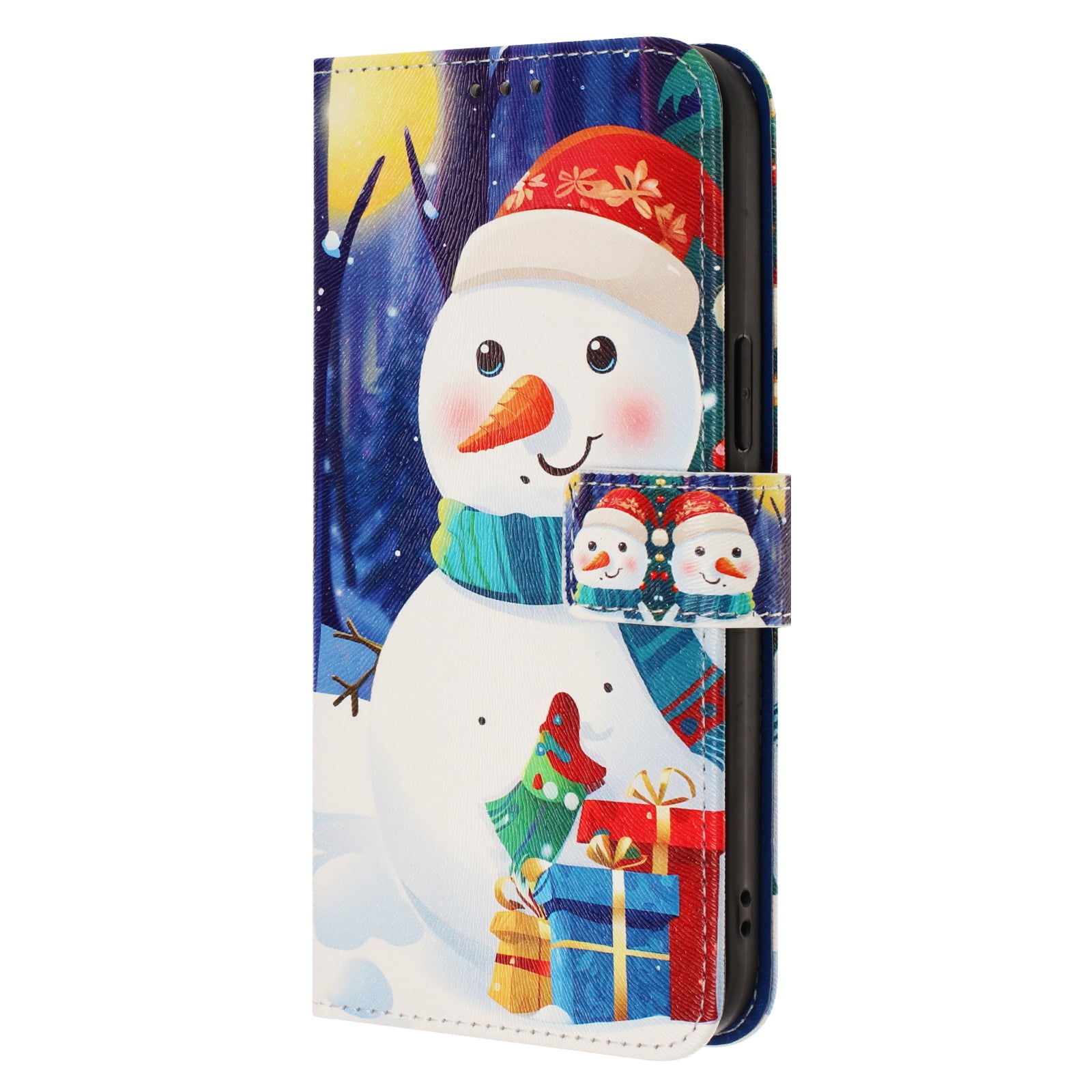 Case for Nokia X20 Christmas themed flip leather case with card slot ...