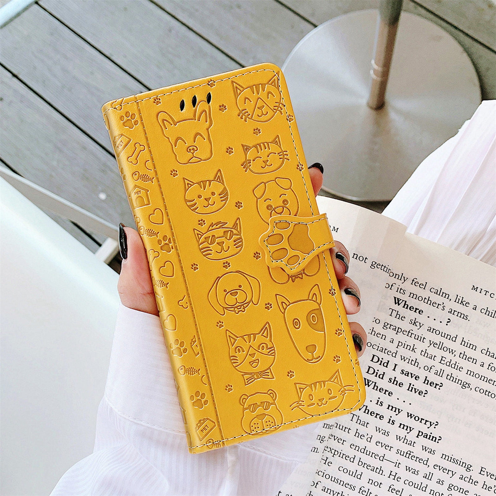 Case for OPPO A2 Pro 5G Flip phone case, 3D cat dog embossed wallet ...