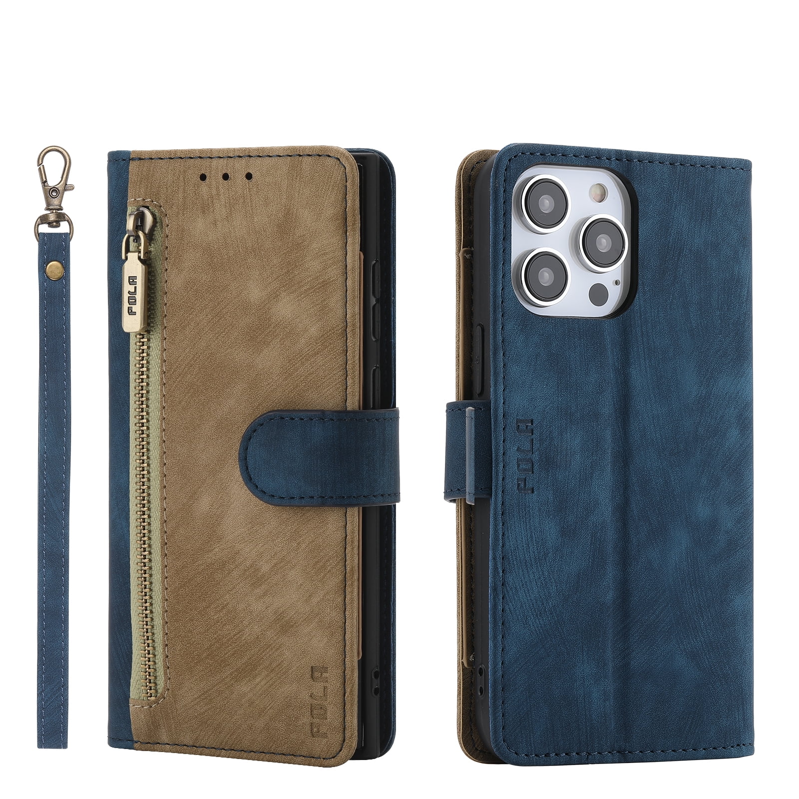 Case for One Plus 8 Pro Vintage Multi-Color Folio Vegan Leather Purse ...