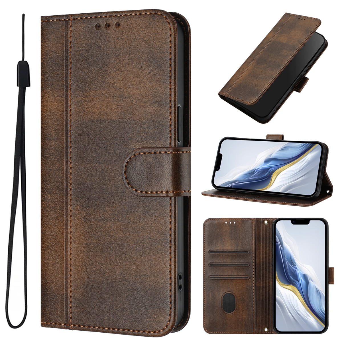 Case for OnePlus 9 Wallet Case, Card Holder Slots, PU Leather Phone ...