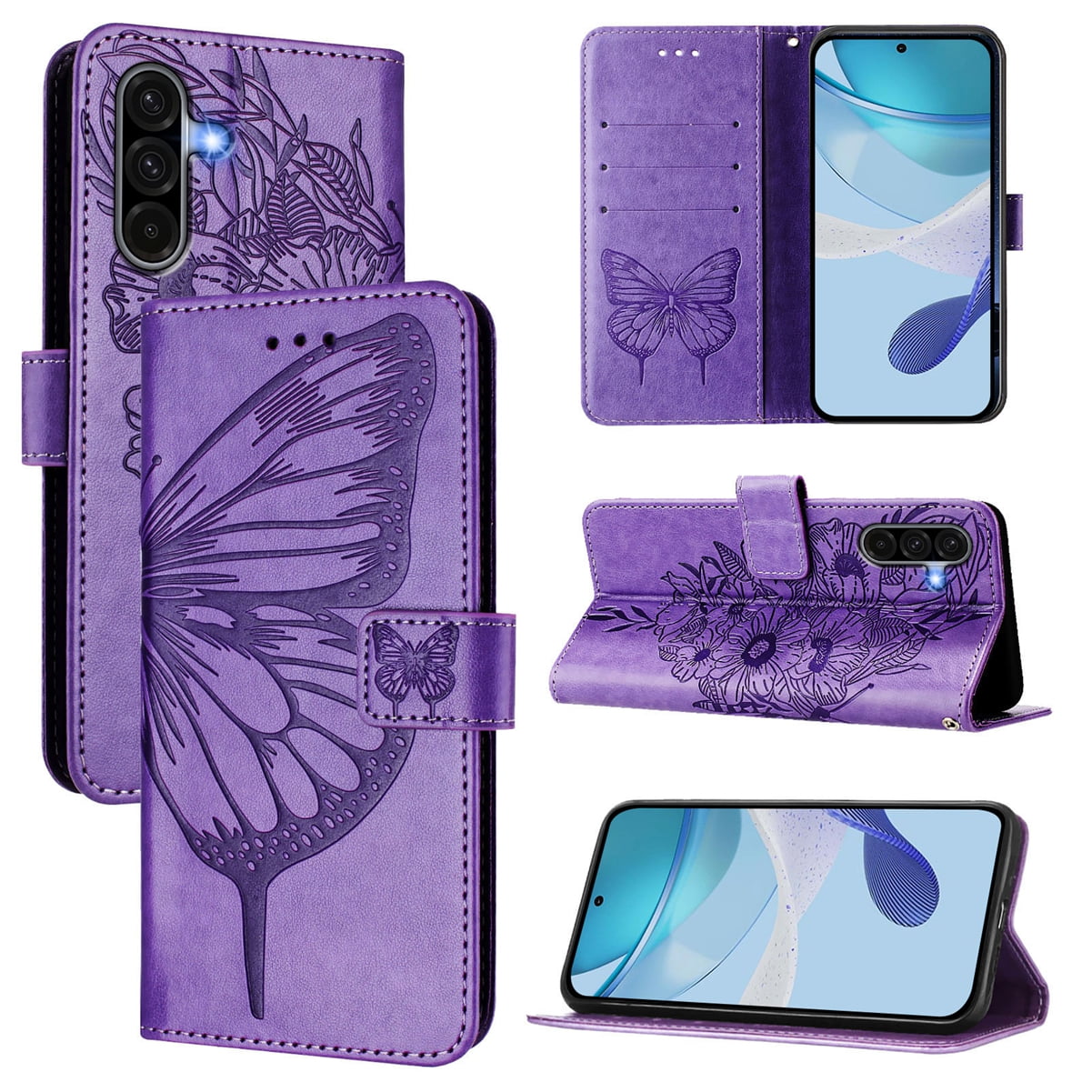 Case for OnePlus Nord N200 5G Leather phone case with butterfly ...