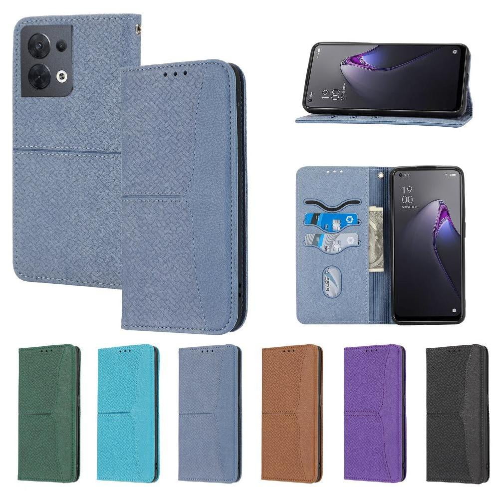 Case for Oppo Reno8 Pro Flip Folio Book Credit Card Holder PU Leather ...