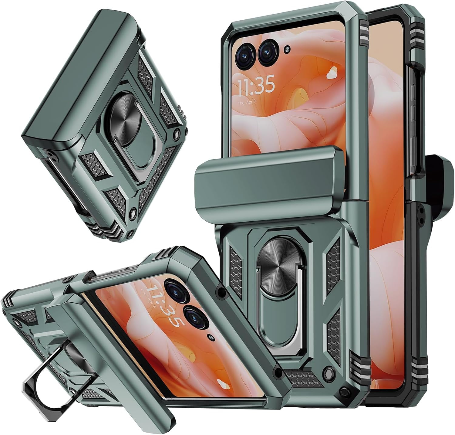 Case for Razr 2024 Case, Motorola Moto Razr 2024 Case Slide Camera ...