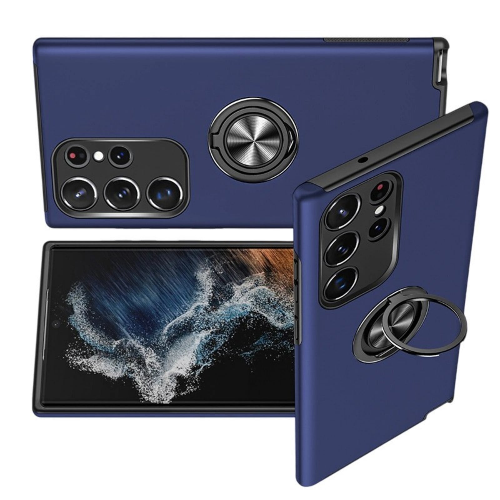 Case for S24 Builtin Holder Case Matte Finish Back Cover Reinforced ...
