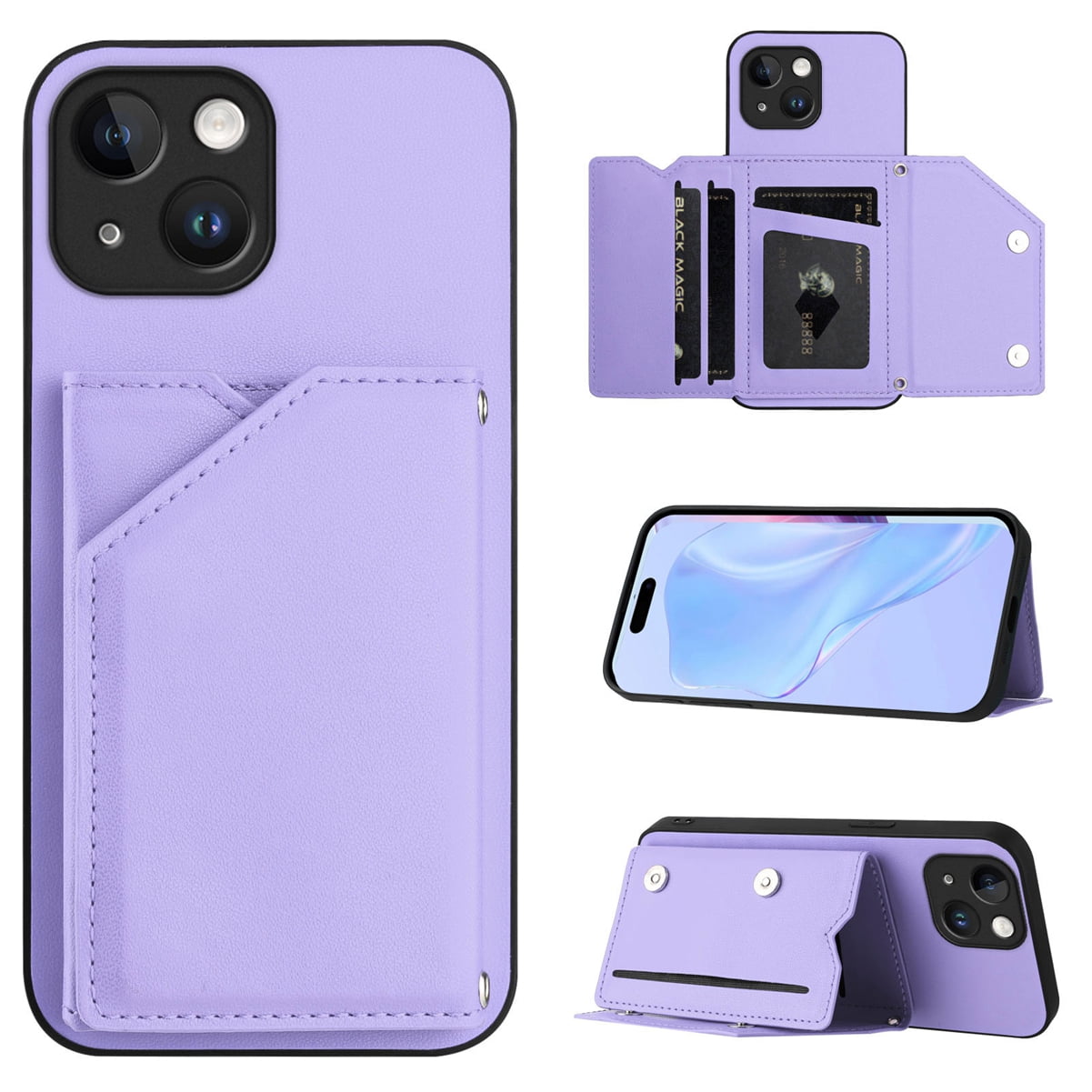 Case for Samsung A06 4G Wallet Case with Card Holder, Slim Standing ...