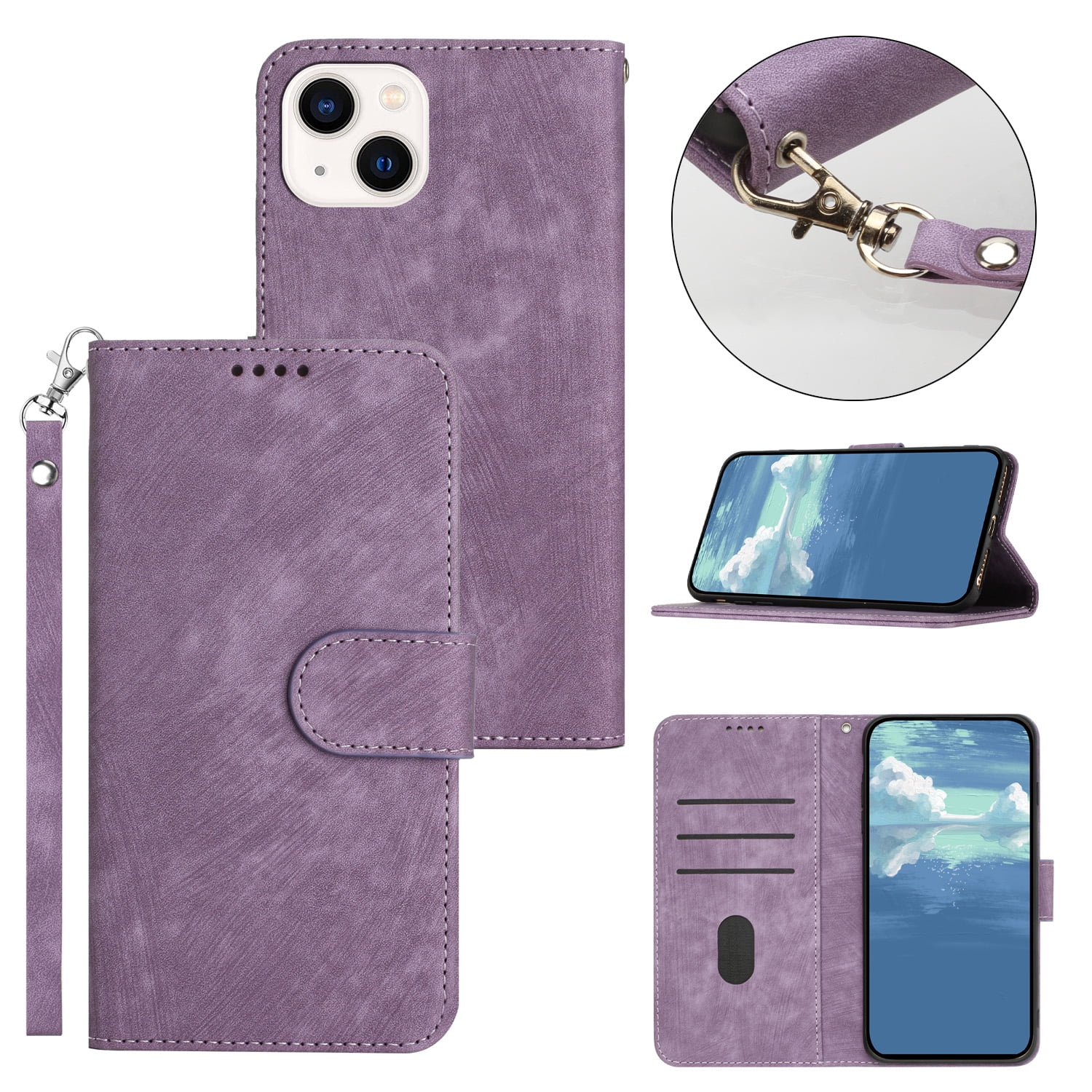 Case for Samsung A36 5G Solid color flip cover protective case wallet ...