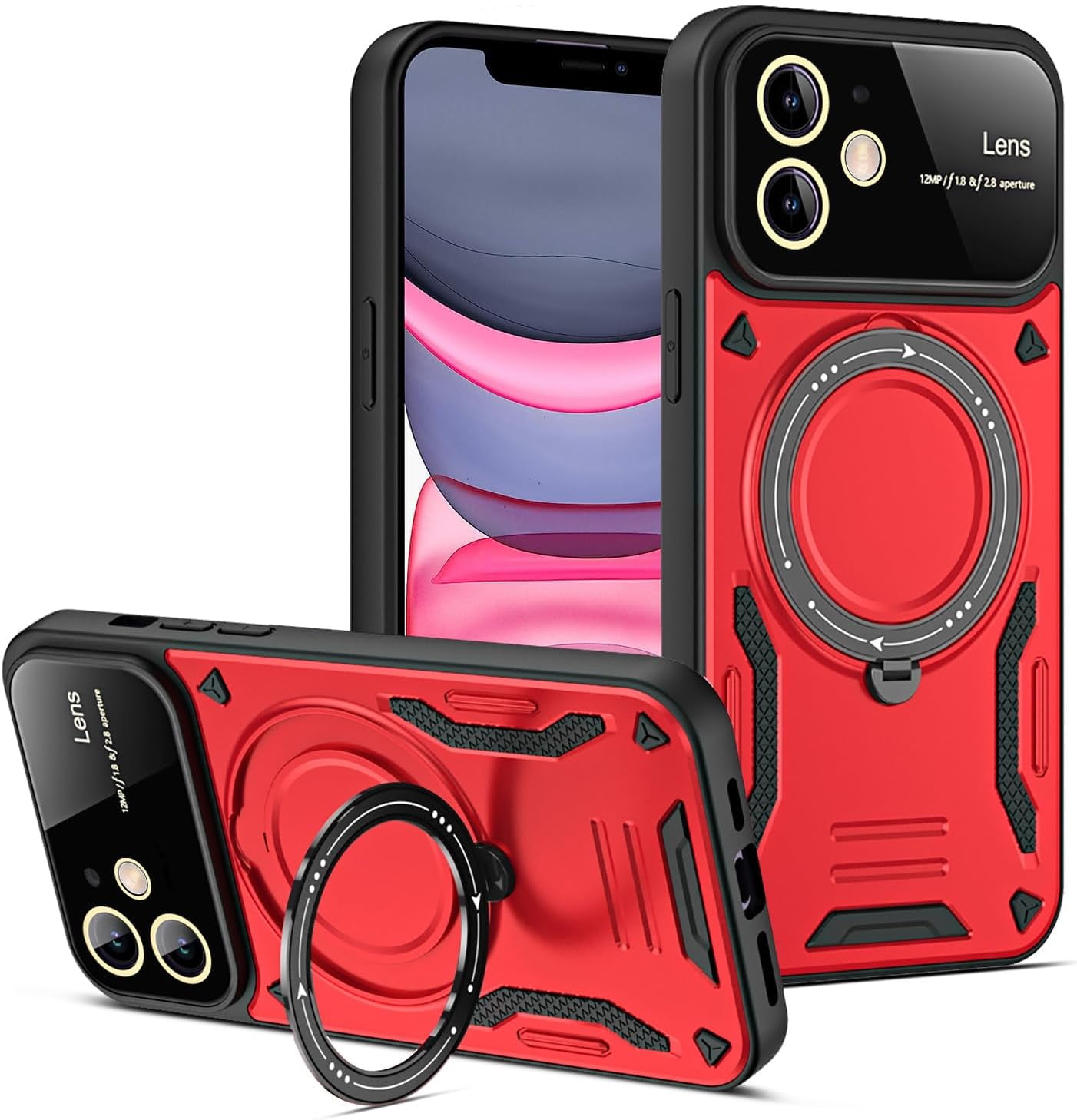 Case for Samsung Galaxy A05 with Magnetic Attraction 360° Ring Stand ...