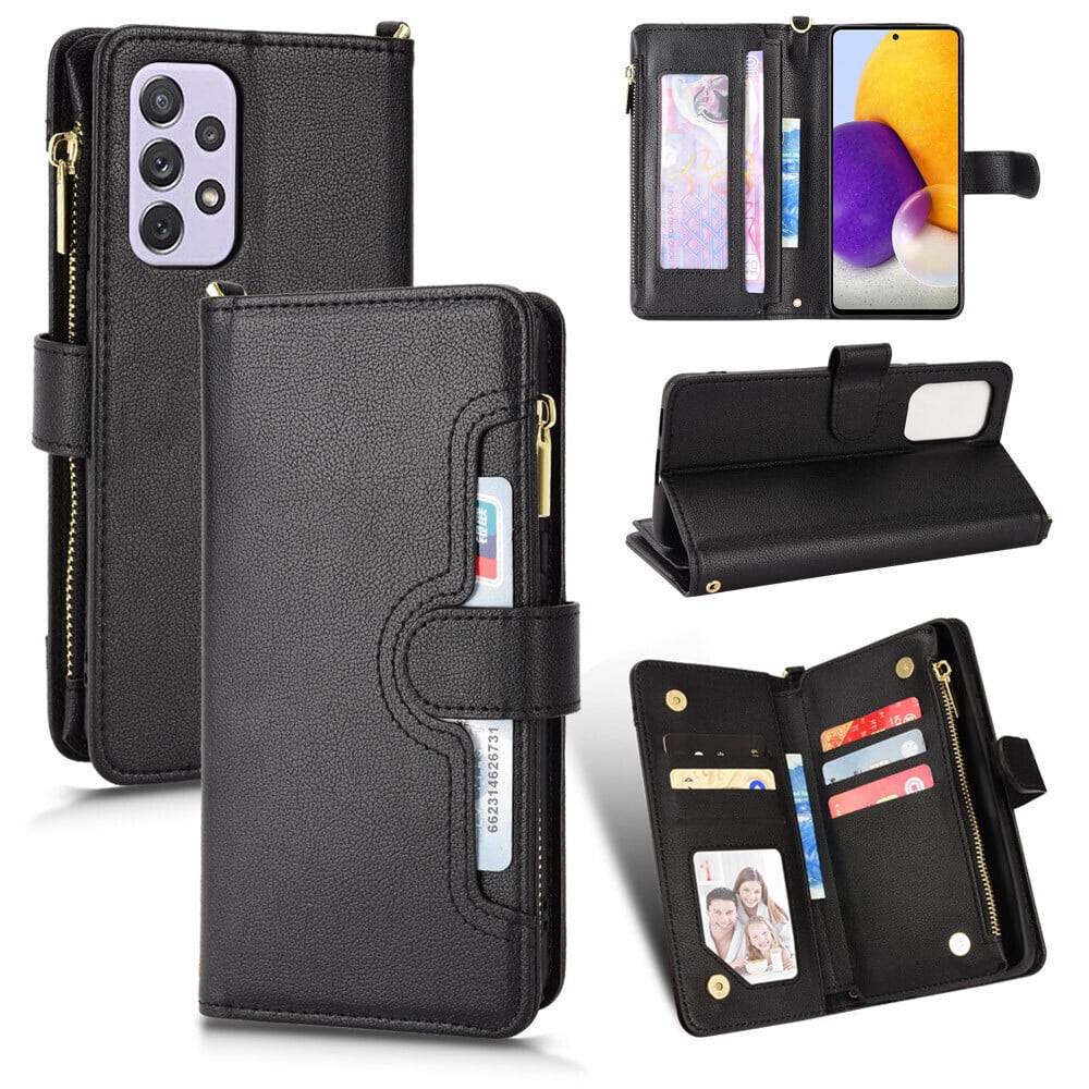 Case for Samsung Galaxy A53 5G Cover Zipper Magnetic Wallet Card Holder ...