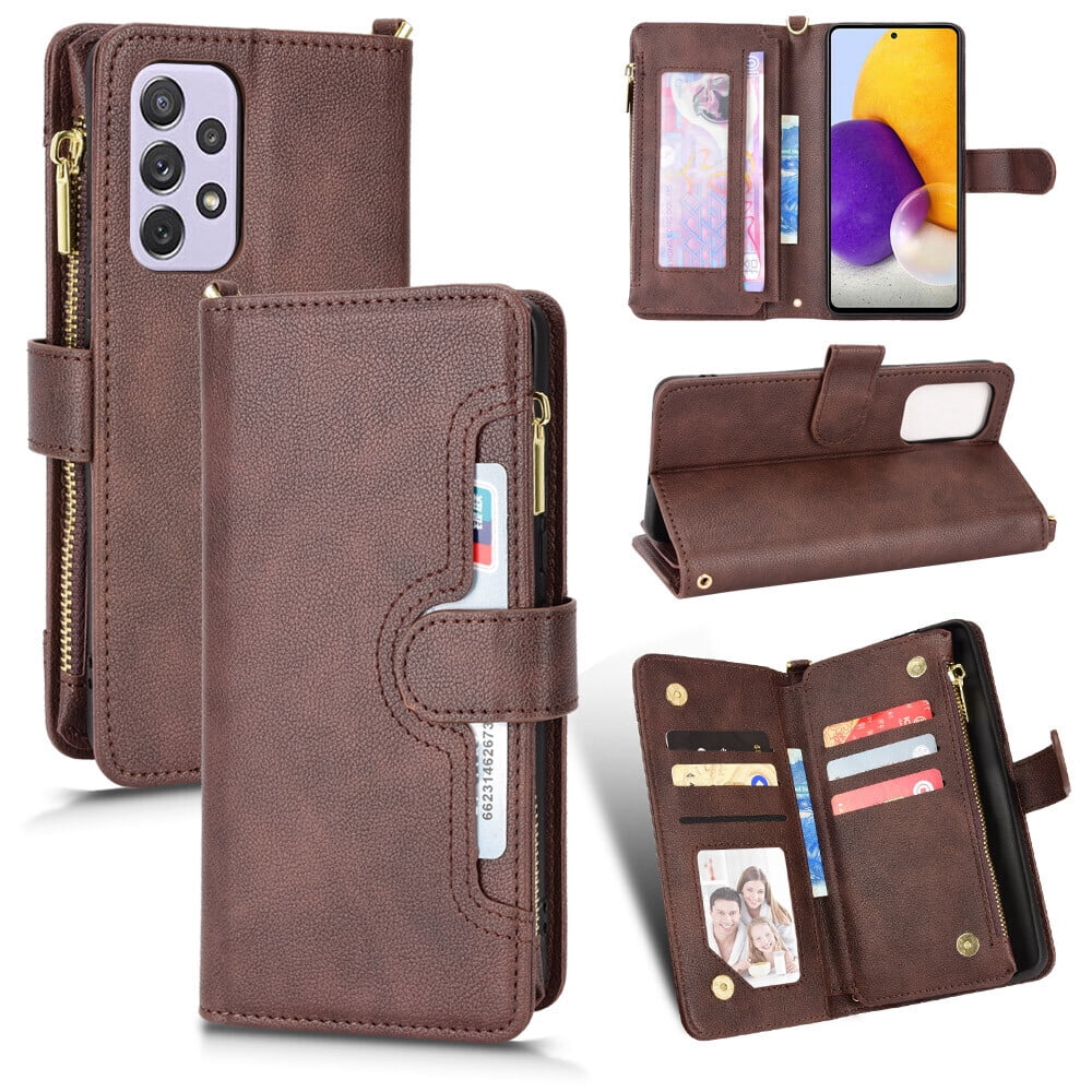 Case for Samsung Galaxy A53 5G Cover Zipper Magnetic Wallet Card Holder ...