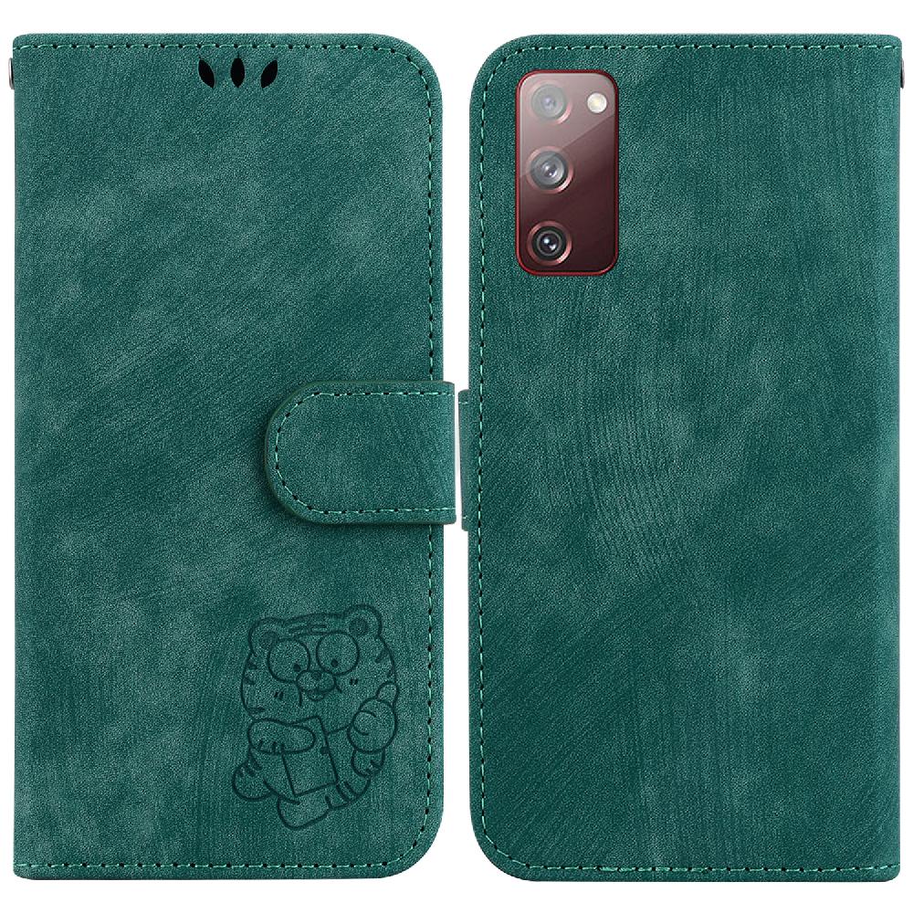 Case for Samsung Galaxy S20 FE 4G/ 5G Embossed Cute Tiger Flip Folio Wallet Case Card Pocket ...