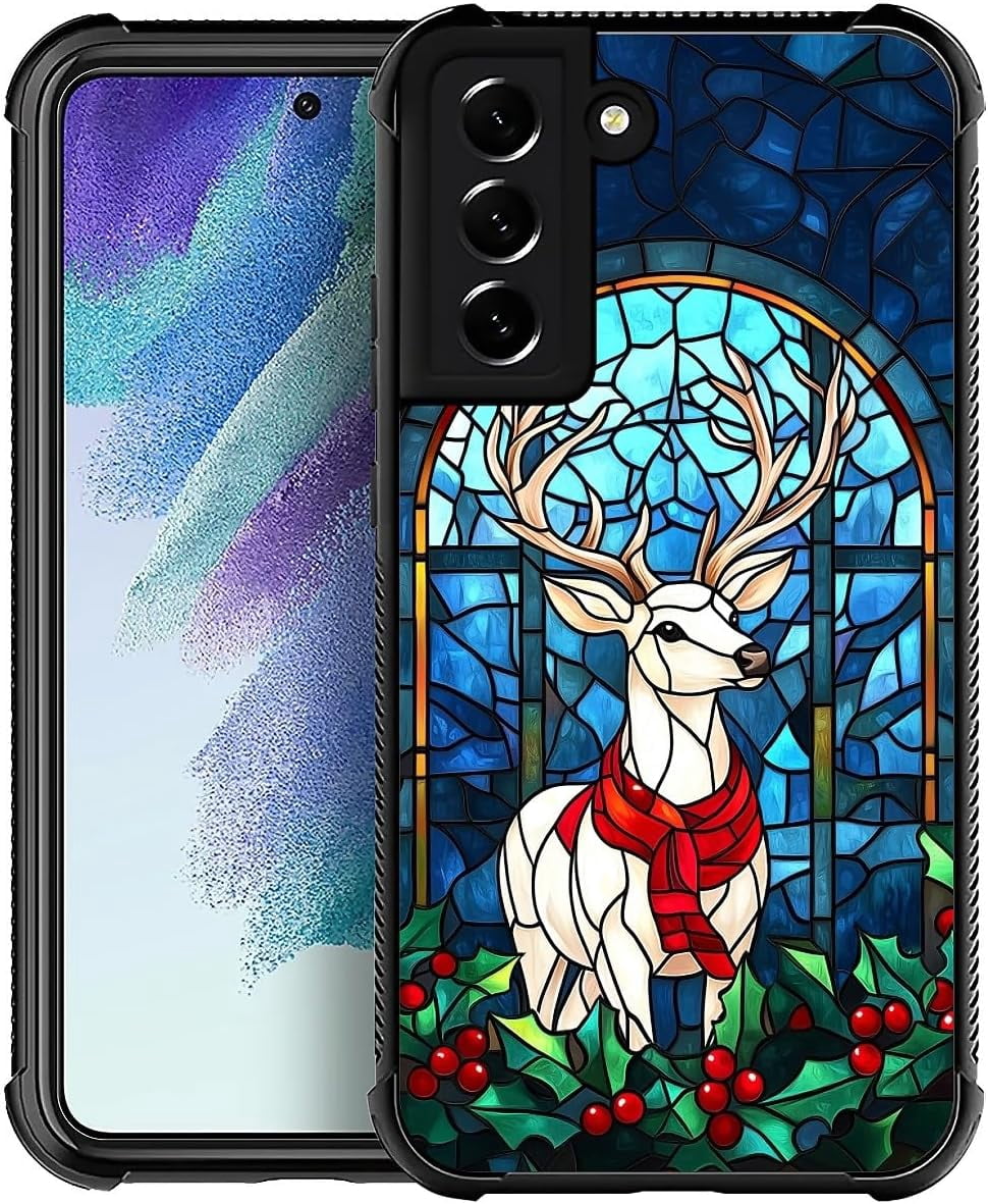 Case for Samsung Galaxy S21 Reindeer - Drop Protection with Soft TPU ...