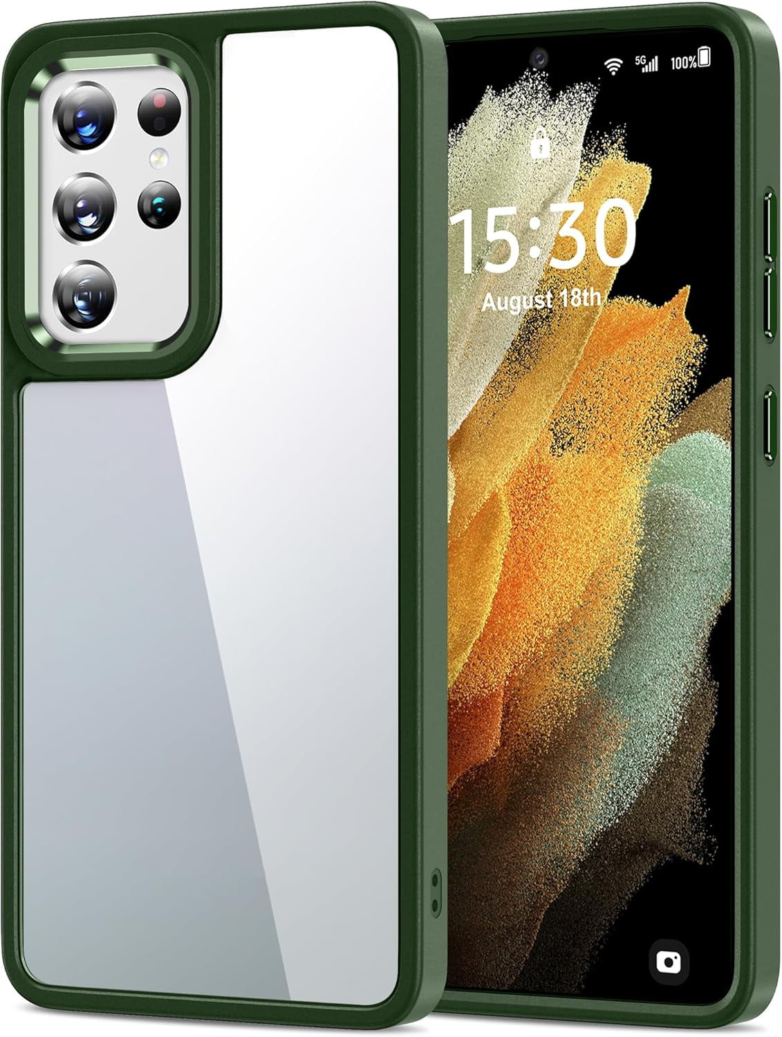 Case for Samsung Galaxy S21 Ultra (ONLY 6.8-Inch), Non-Yellowing, Drop ...