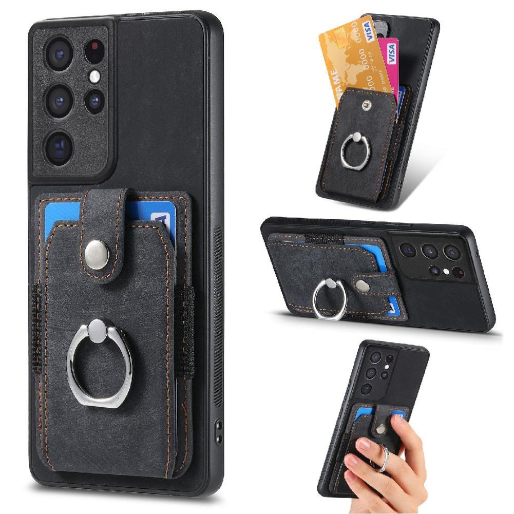 Case for Samsung Galaxy S21 Ultra Stand Magnetic Car Mount Ring Holder ...