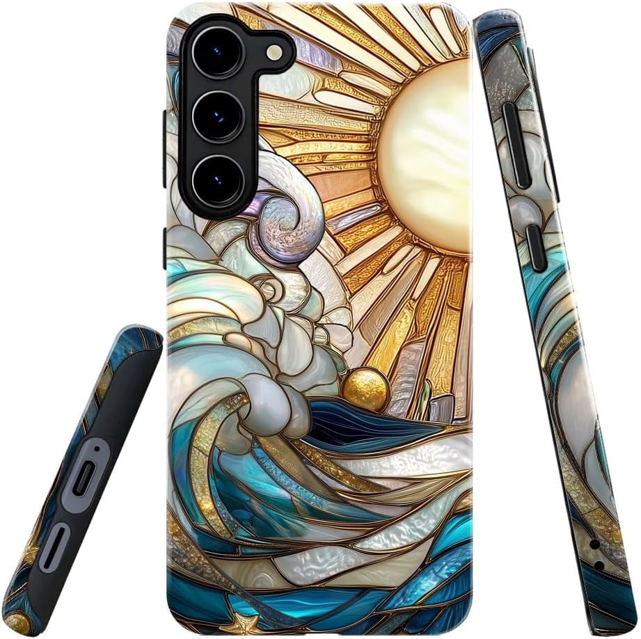 Case for Samsung Galaxy S23,Military-Grade Protection Cover,Sea Sun ...