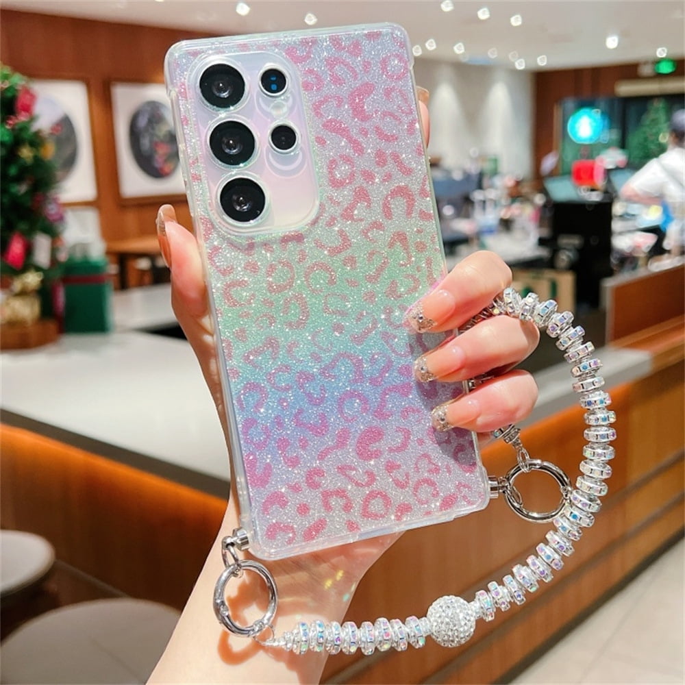 Case for Samsung Galaxy S23 Ultra, Leopard Print Electroplated Soft ...