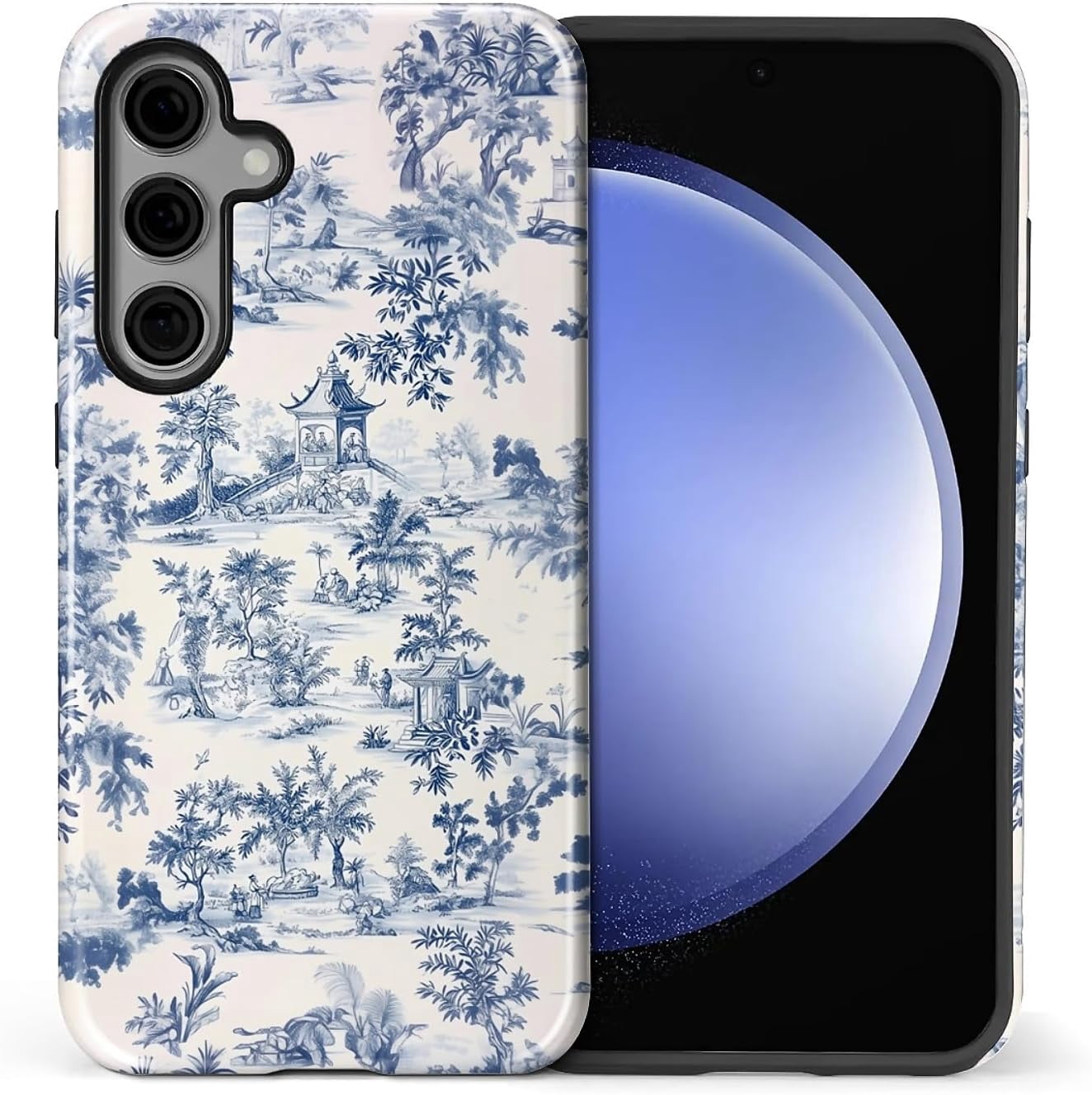 Case for Samsung Galaxy S24, 2 in 1 PC Hard Shell & Silicone Inner ...