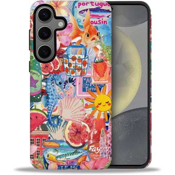 Case for Samsung Galaxy S24 FE, Military-Grade Protection Cover, Fruit ...