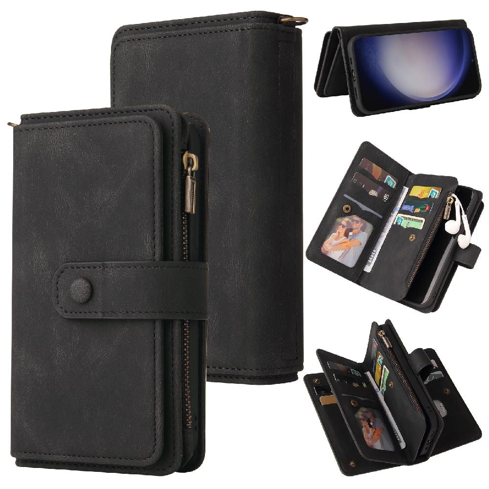 Case for Samsung Galaxy S24 Plus PU Leather Magnetic Closure Fifteen ...