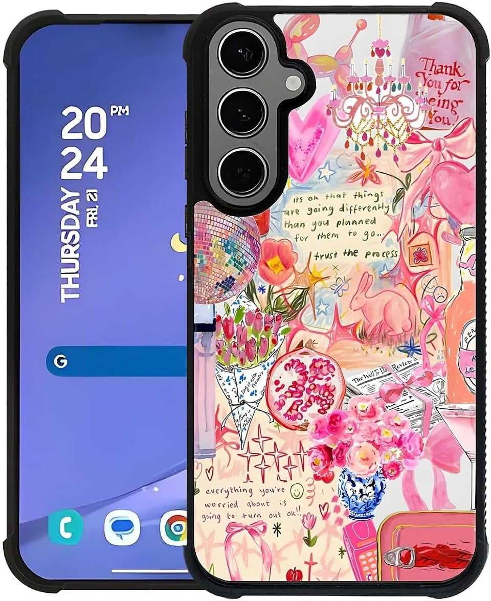 Case for Samsung Galaxy S24 Plus/S25 Plus, Four Corners Bumpers Anti ...