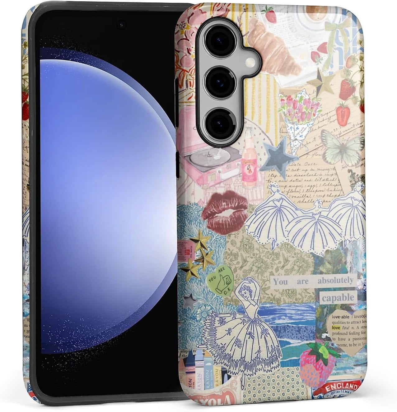 Case for Samsung Galaxy S25, Lovely Phone Case for Girls Women, Scratch ...