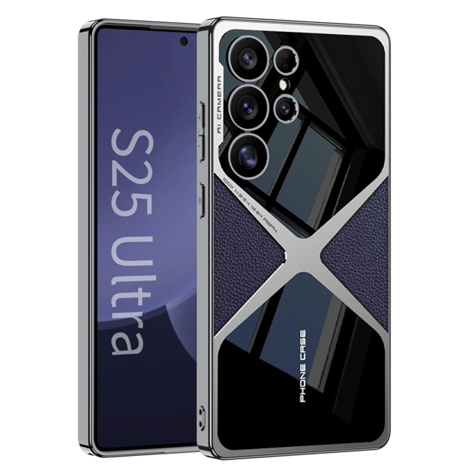 Case for Samsung Galaxy S25 Ultra, Electroplated Cover with Lens ...