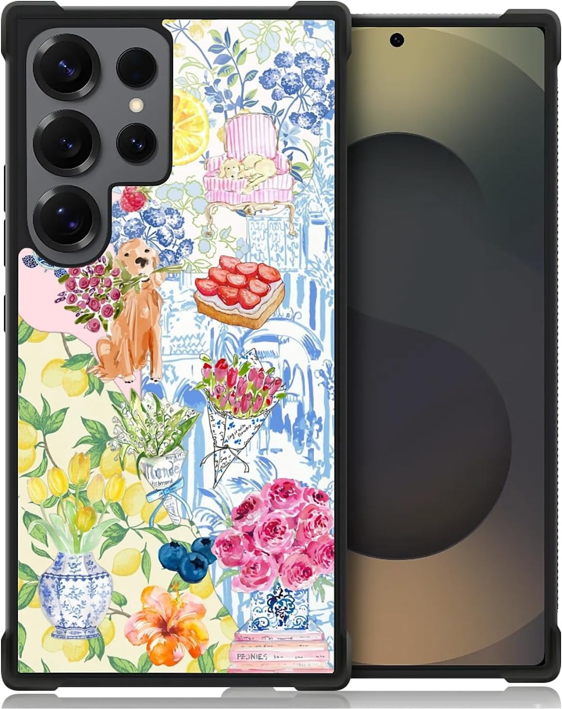 Case for Samsung Galaxy S25 Ultra, Four Corners Bumpers Anti-Slip Shock ...