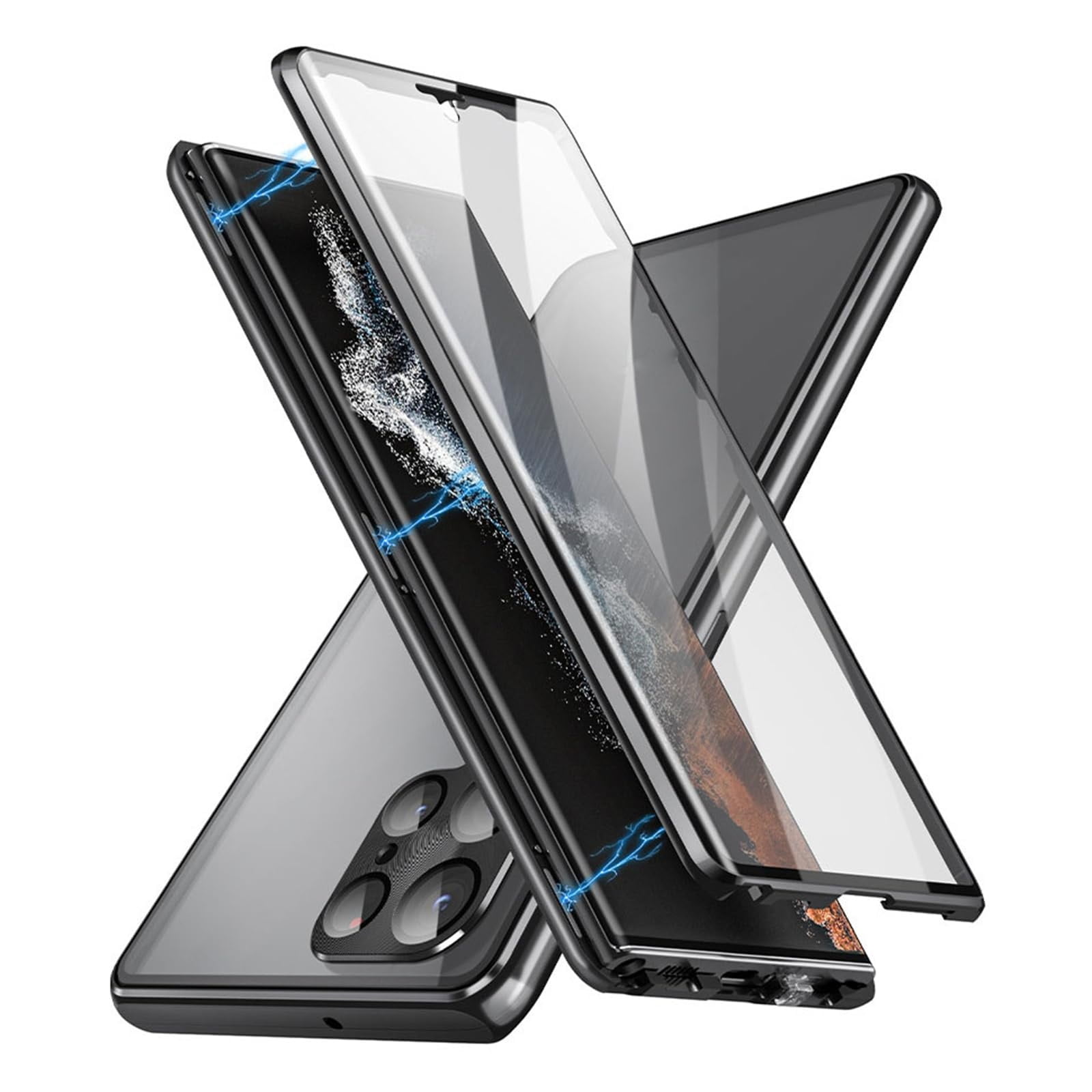 Case for Samsung Galaxy S25 Ultra/S25 Plus/S25, Metal Impact Frame ...