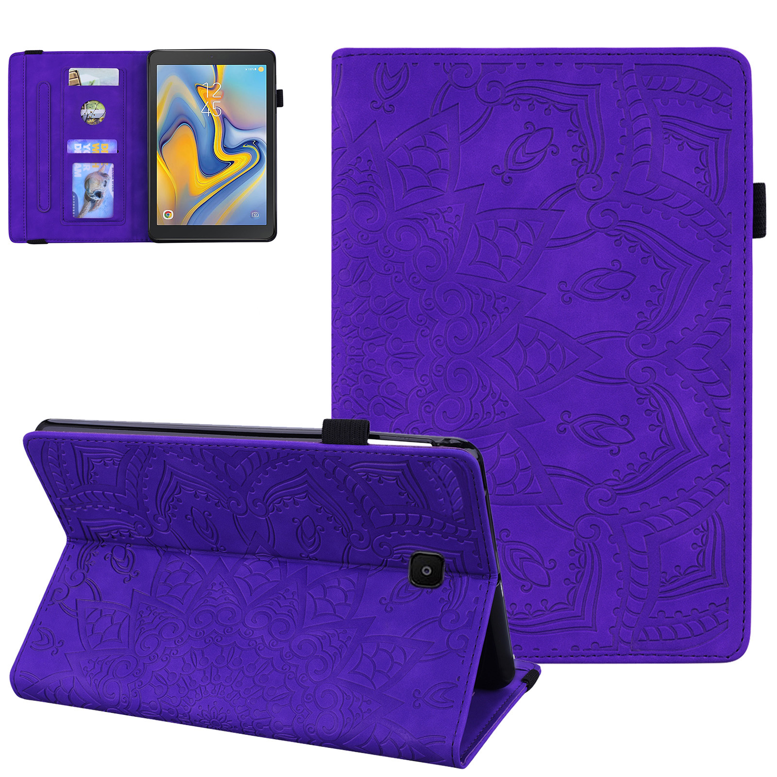 Case for Samsung Galaxy Tab A 8.0 2018 Model SM-T387, Slim Embossed ...