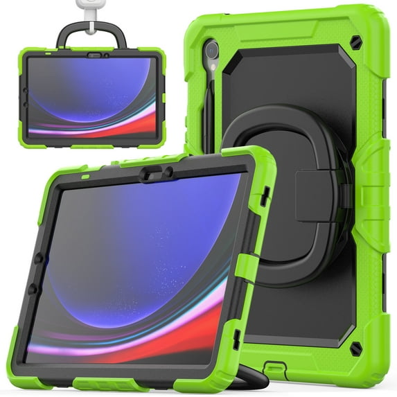 Case for Samsung Galaxy Tab S10 Lite/S10 FE/S9 FE/S9, 360 Rotating ...