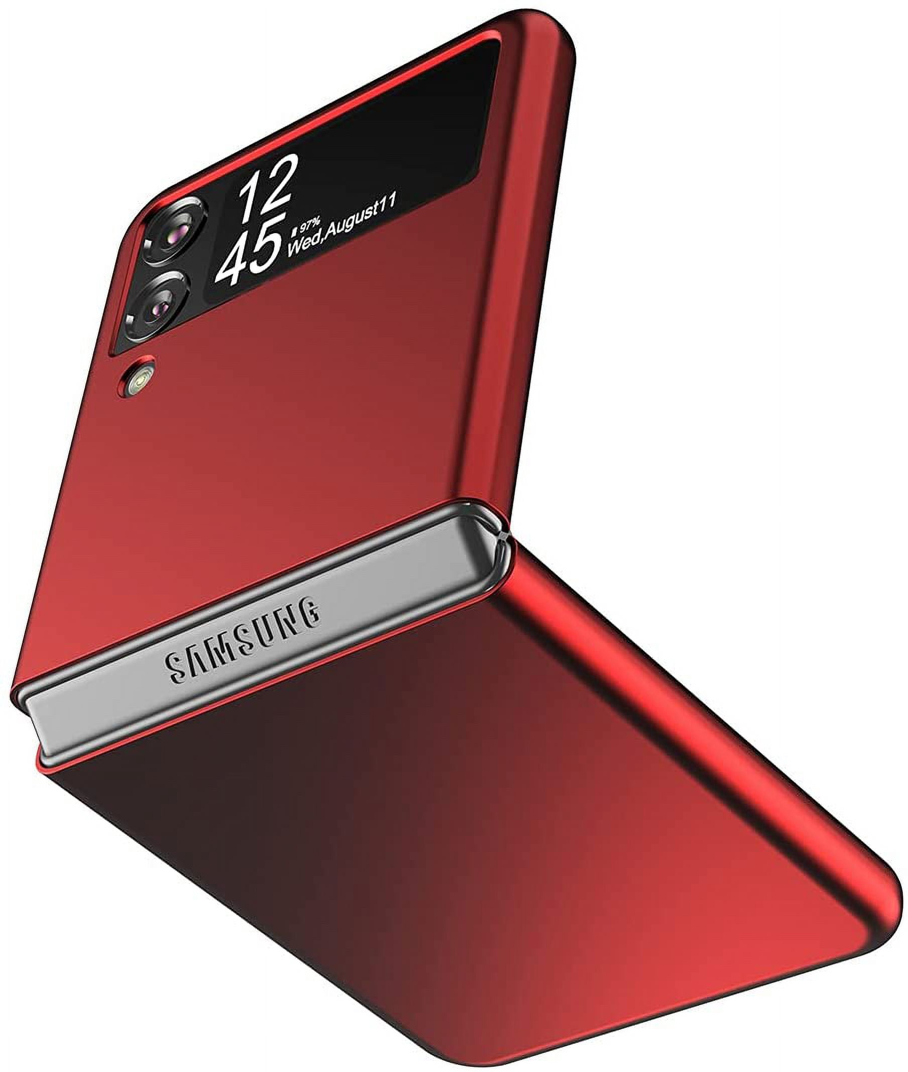Case for Samsung Galaxy Z Flip 3 5G 2021, Slim Fit Matte PC Cover Phone ...