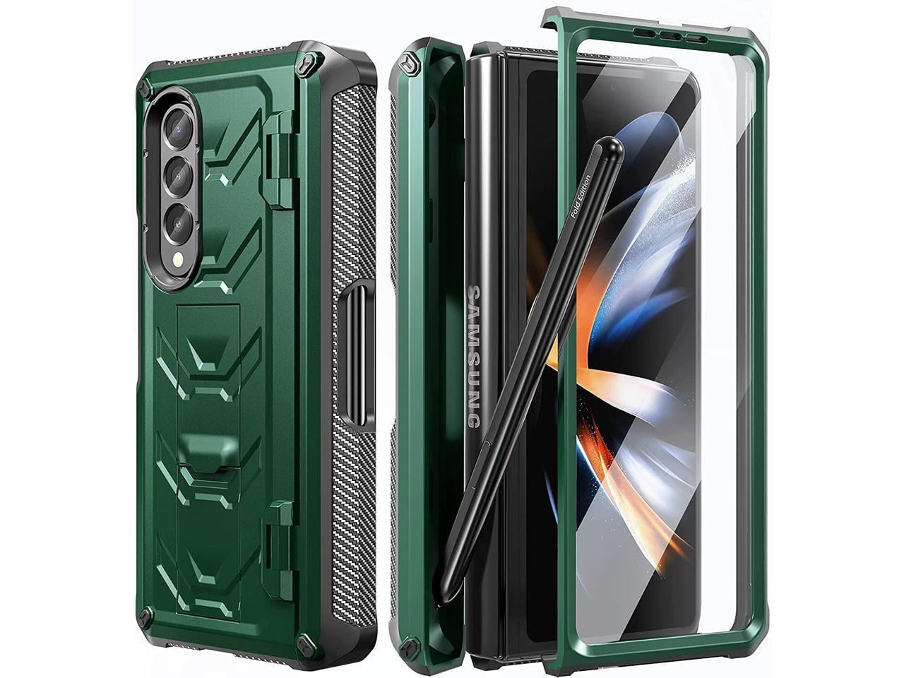 Case for Samsung Galaxy Z Fold 4 5G with S Pen Holder Built-in ...