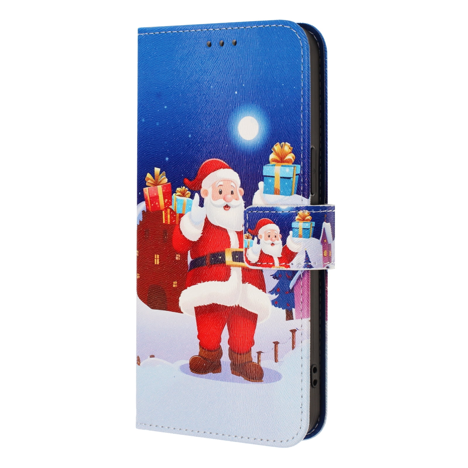 Case for Samsung M05 4G Christmas themed flip leather case with card ...