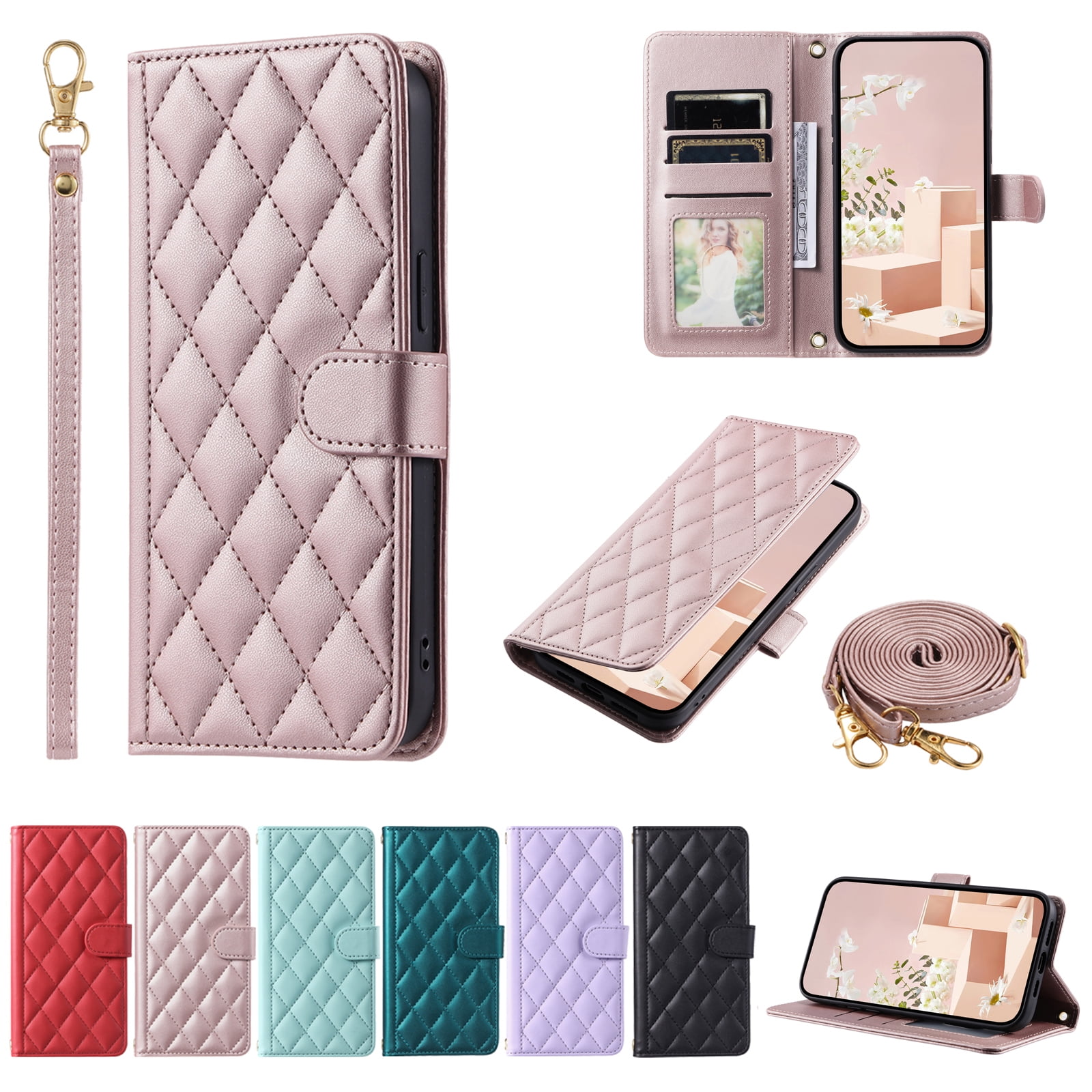 Case for Samsung S22 Ultra Leather phone case, luxurious card wallet ...