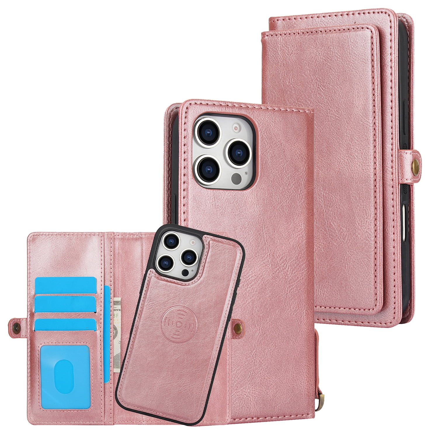 Case for Samsung S22 Wallet detachable protective cover with leather ...