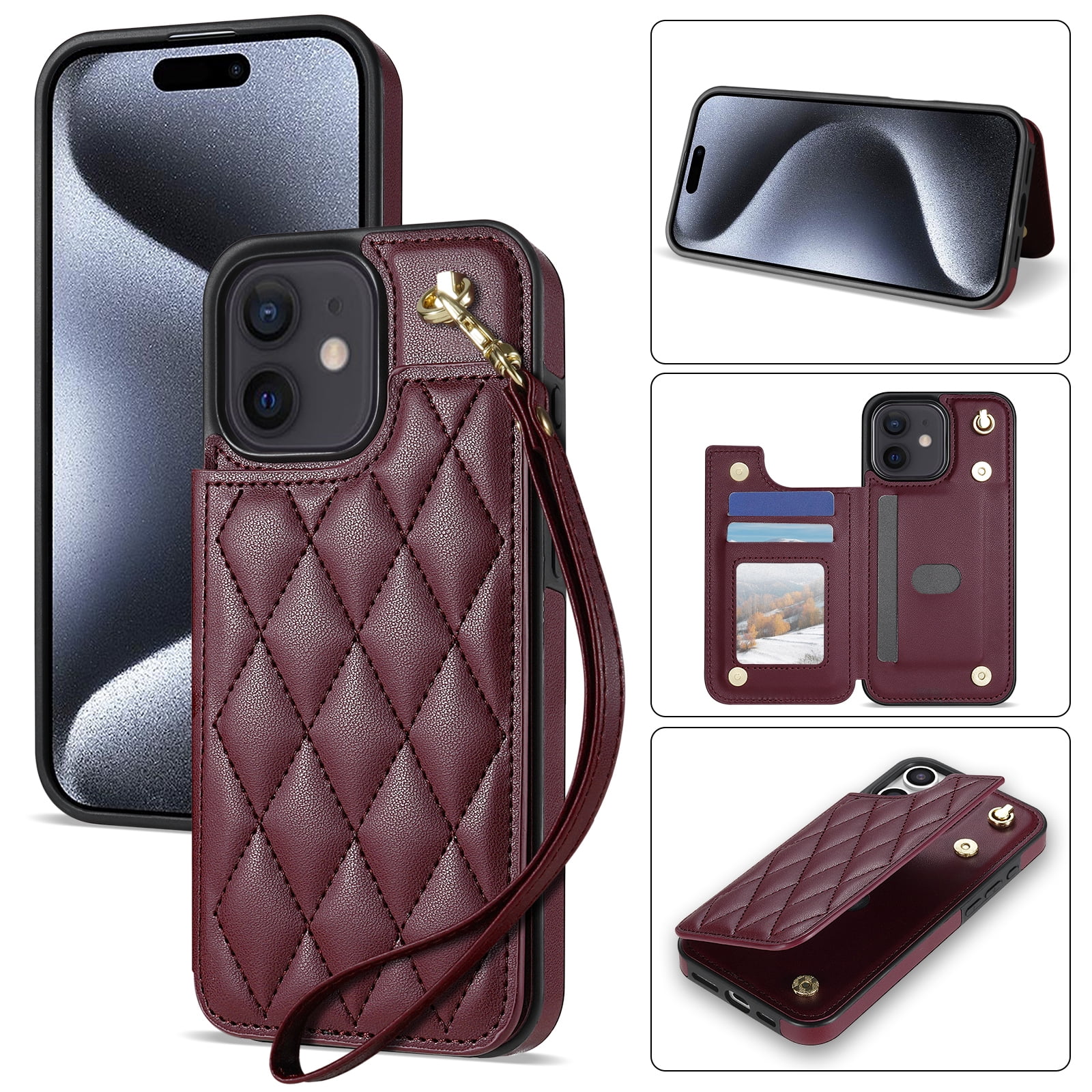 Case for Samsung S23 Wristband, credit card holder, card slot, phone ...