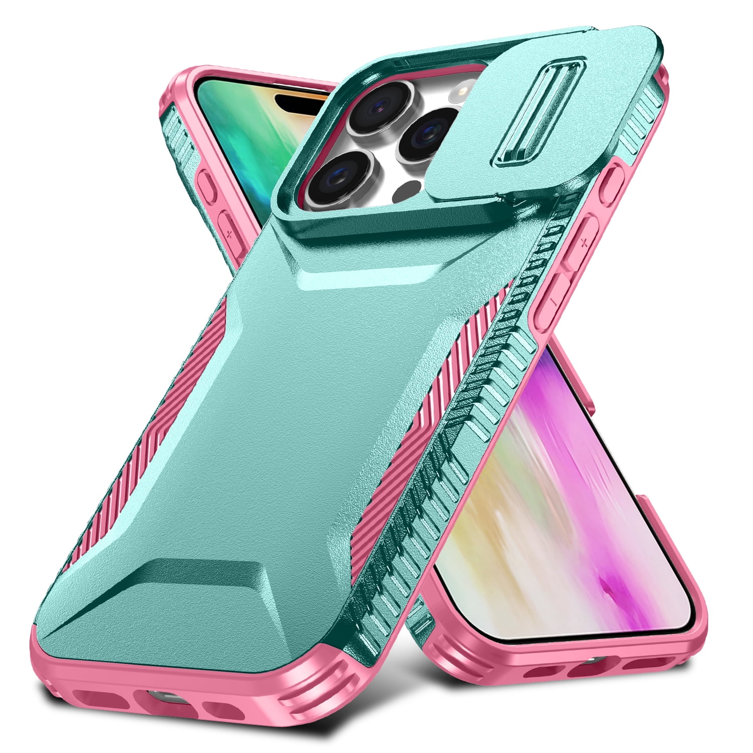 Case for Samsung S24P Sliding camera cover, military grade shock ...