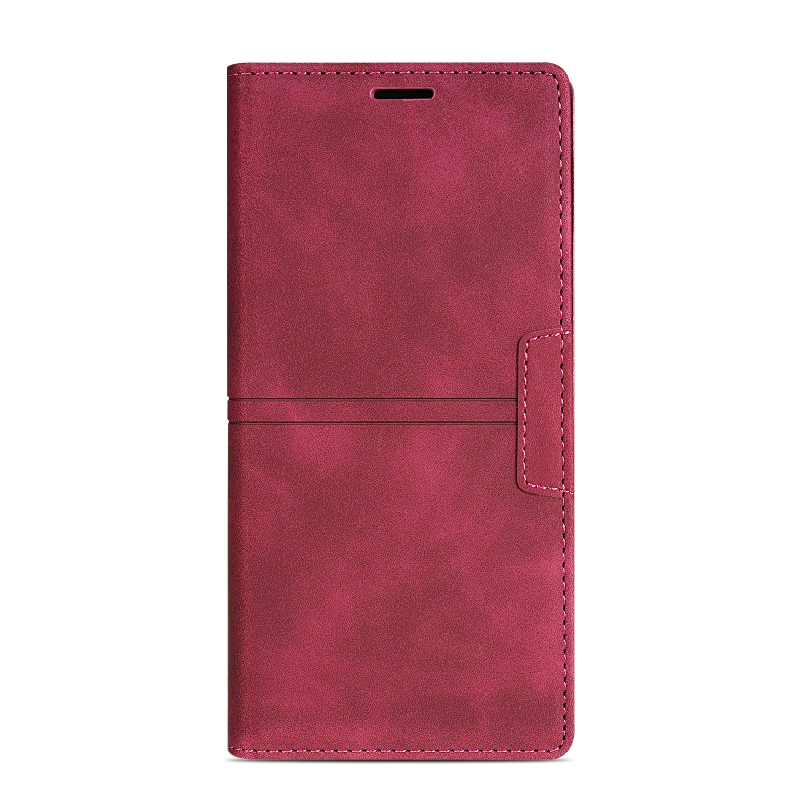 Case for Samsung S25 PLUS Magnetic wallet cover, matte PU leather ultra-thin wallet cover with ...