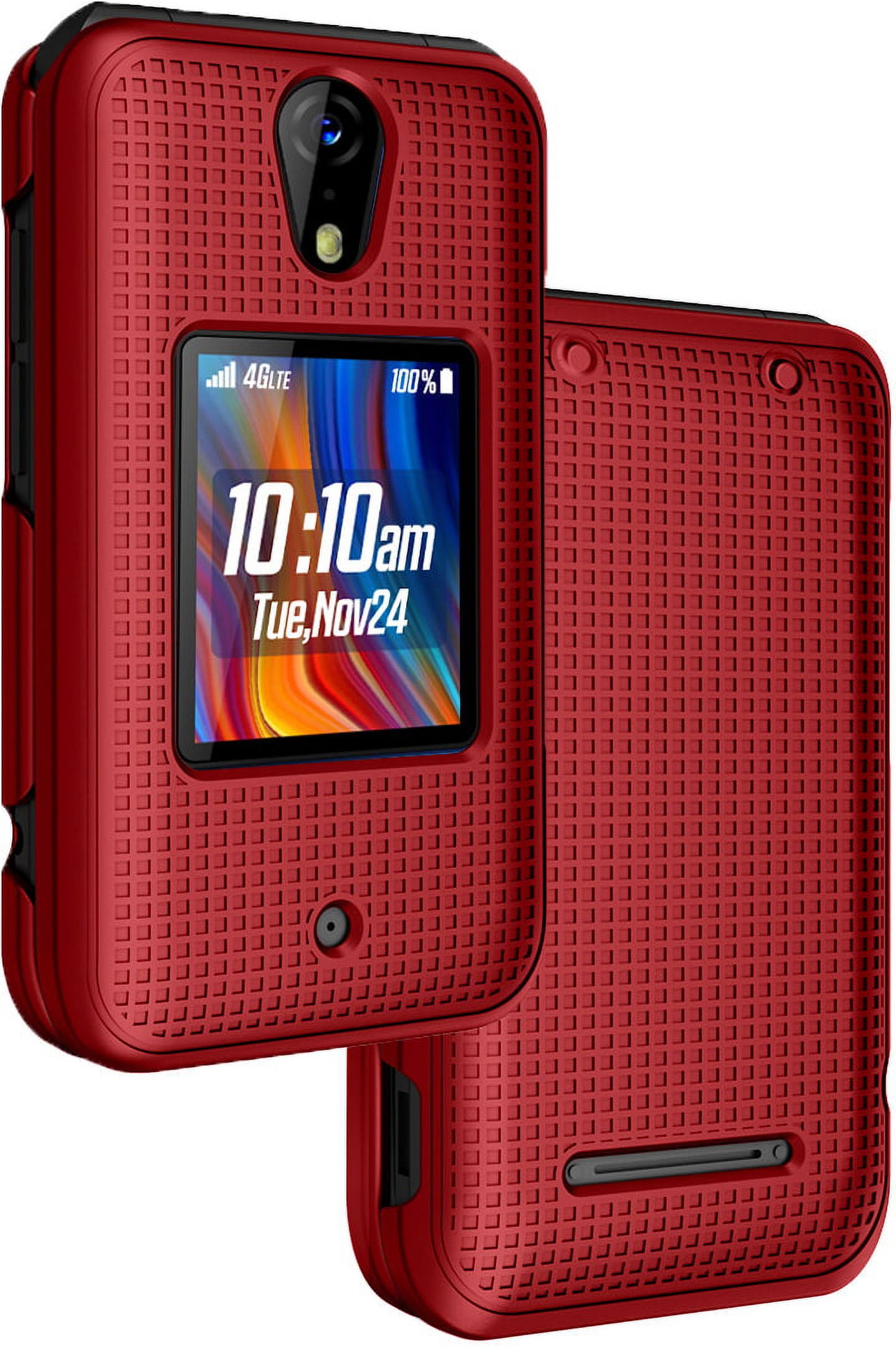 Schok Flip 2022 Phone Case, Slim Hard Shell Protector with Grid Texture ...