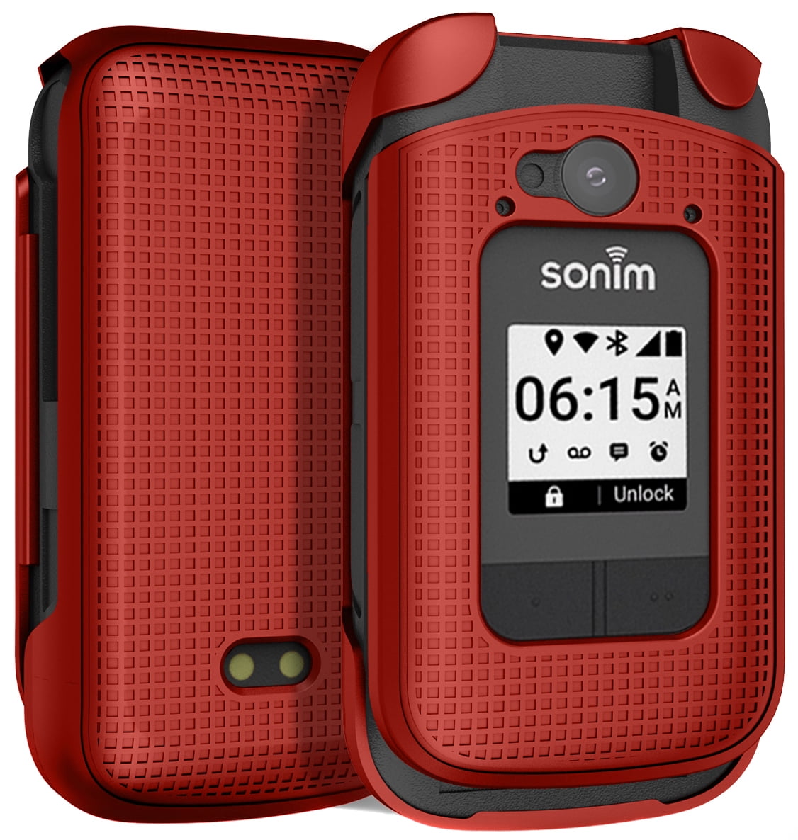 Case for Sonim XP3 Plus 4G Flip Phone, Nakedcellphone Slim Hard Shell ...