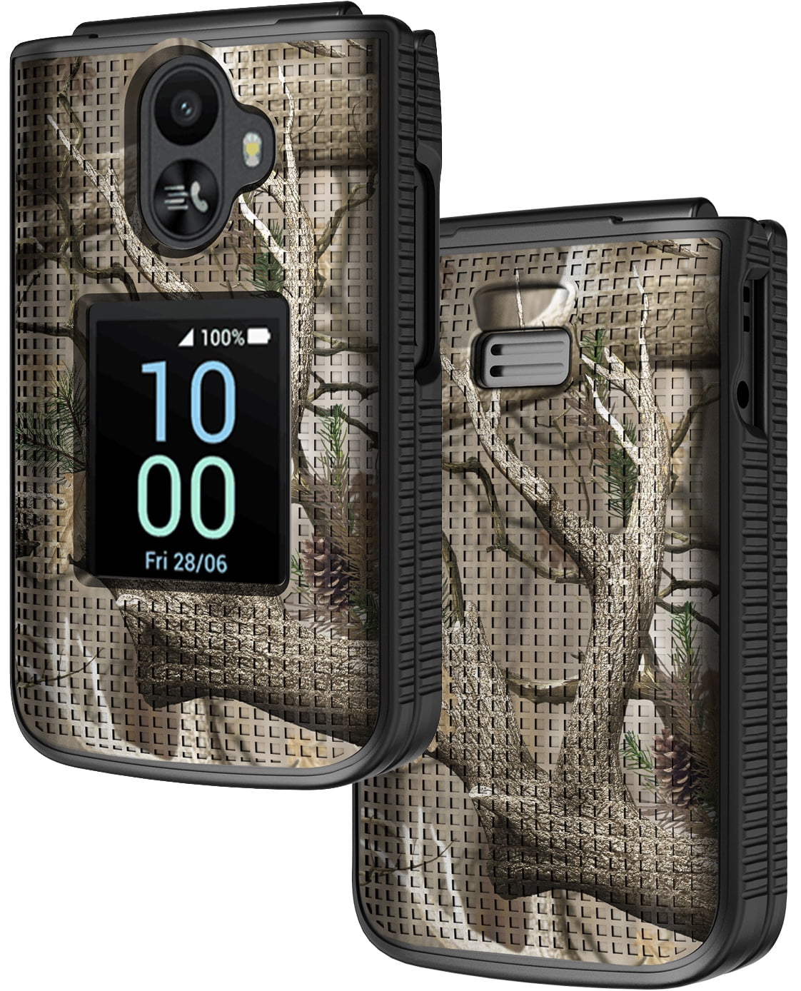 Case for TCL Flip 3 Phone, Nakedcellphone Slim Hard Shell Camouflage ...