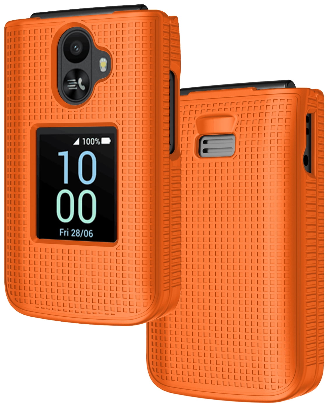 Nakedcellphone, Case for TCL Flip 3 Phone, Slim Hard Shell Bright ...
