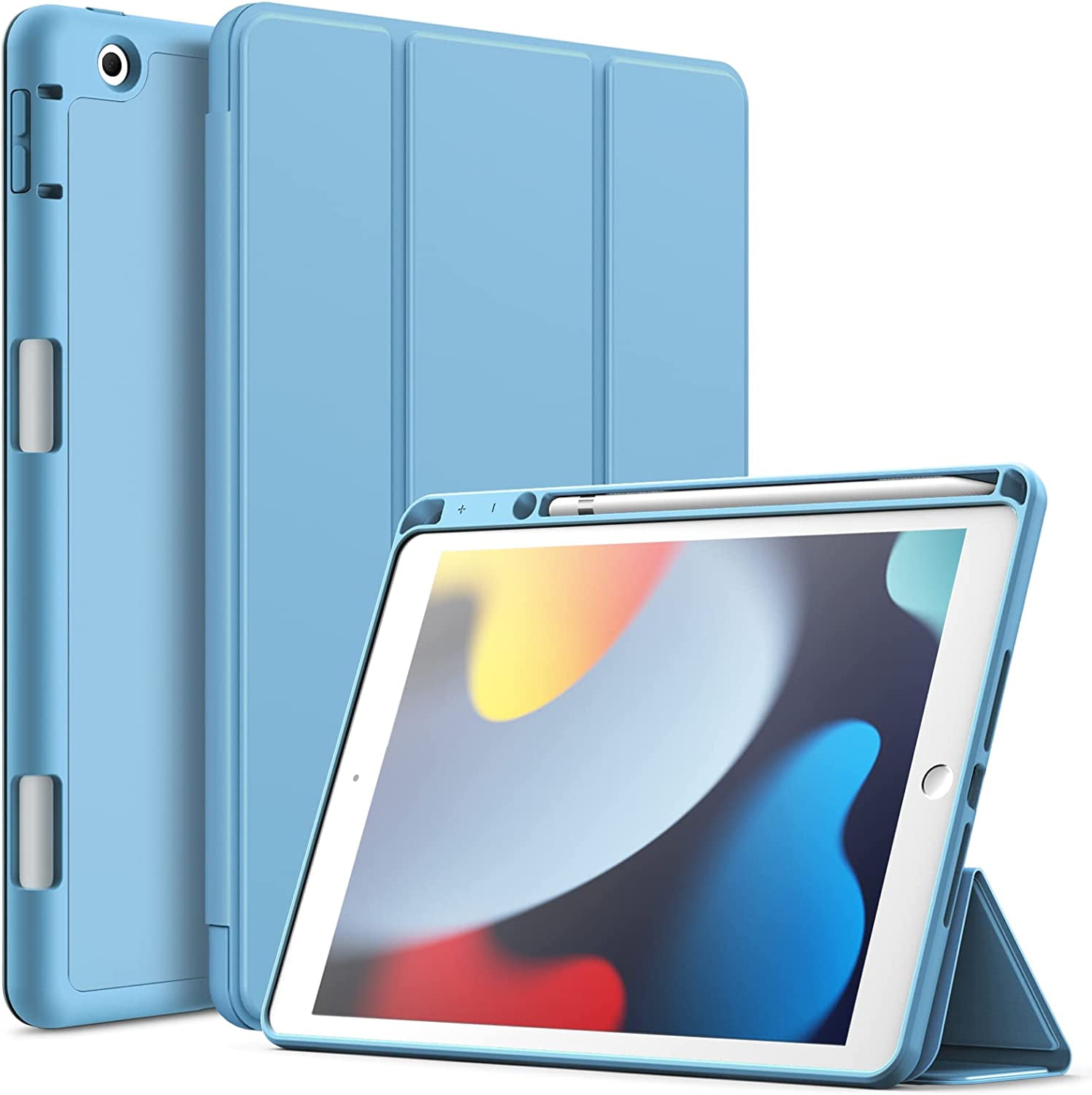 Case for iPad 10.2 Inch 2021/2020/2019 (9th/8th/7th) Model with Pencil ...