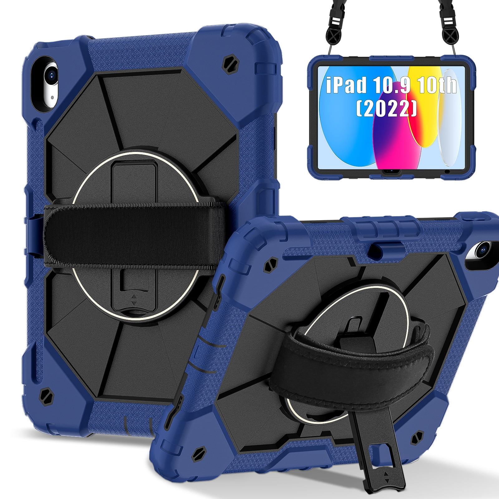 Case for iPad 10th Generation 10.9'', Full-Body Drop Protection Case ...
