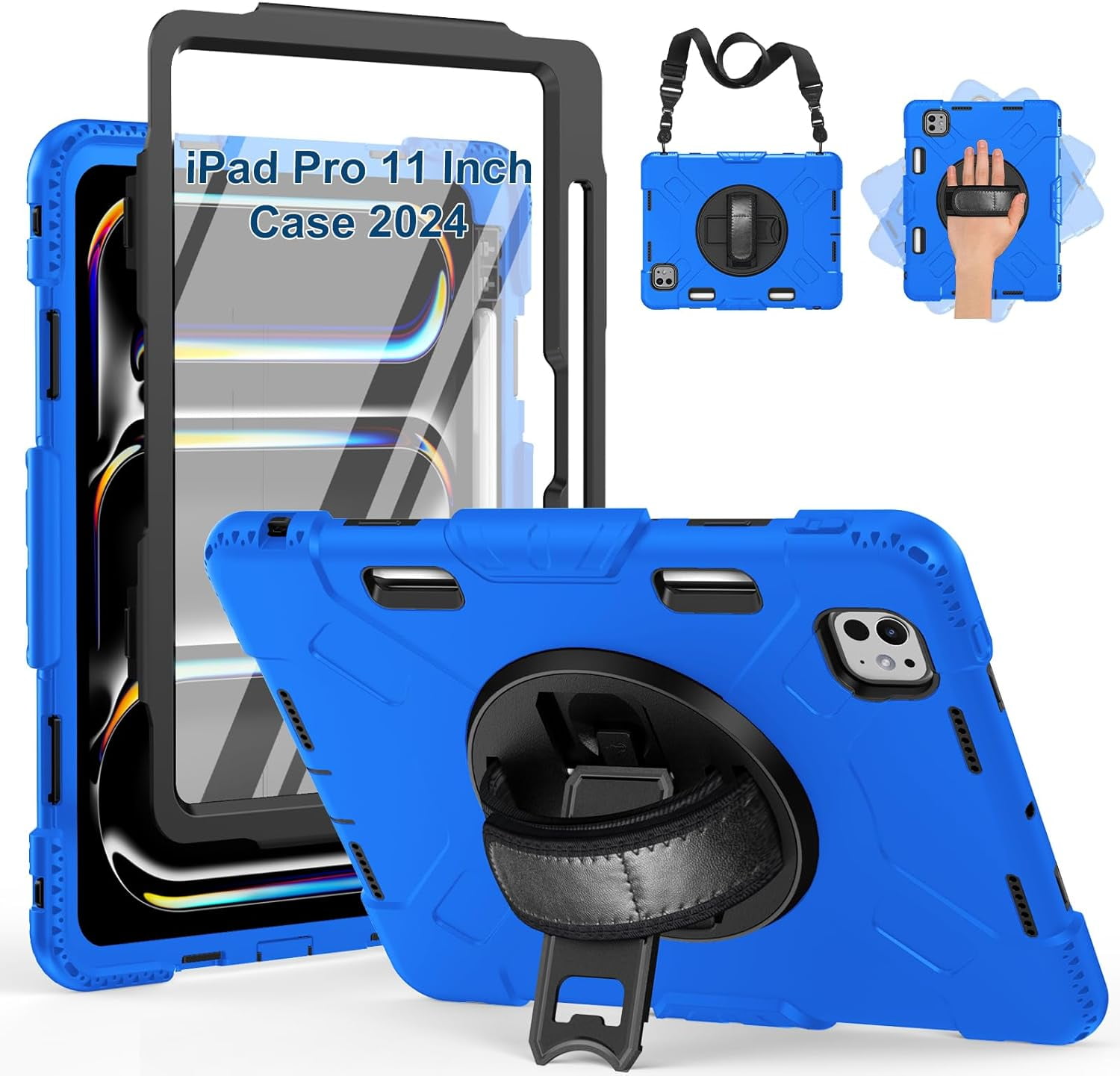 Case for iPad Pro 11 Inch 2024 (5th Gen), with Screen Protector ...