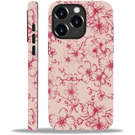 Case for iPhone 11 Pro Max,Cherry Blossom Pattern Exquisitely Pattern ...