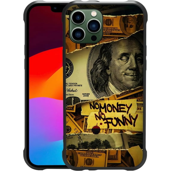 Case for iPhone 12/12 Pro Case, Money No Funny for Girls Womens ...