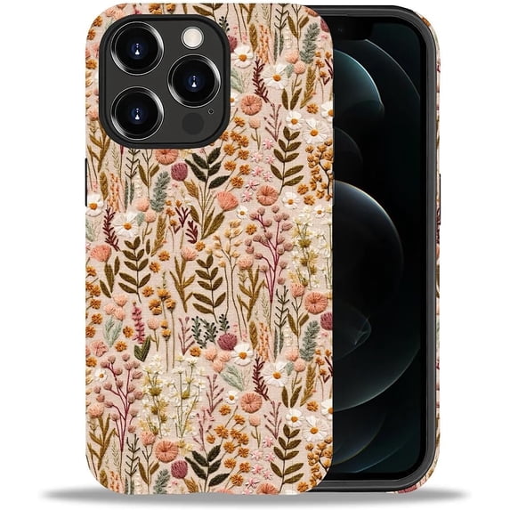 Case for iPhone 12/12Pro,Exquisitely Pattern Double Protective Phone ...