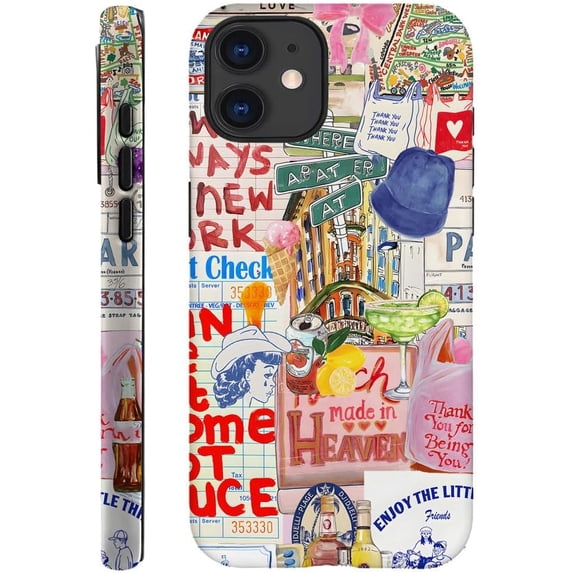 Case for iPhone 12, Fits Frosted Case Design for Girl Women, Collage ...