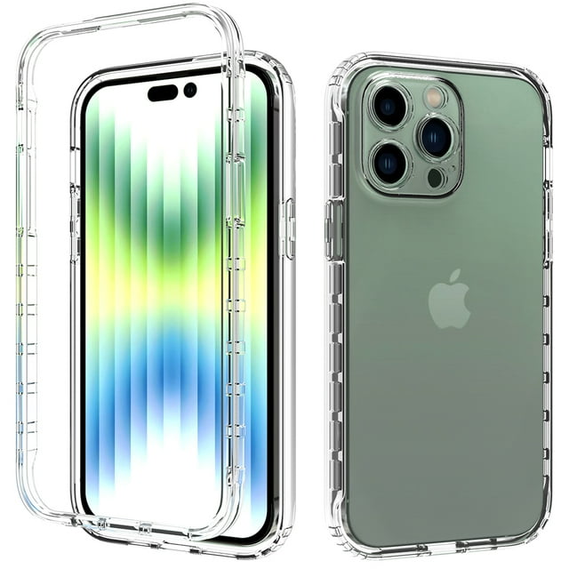 Case for iPhone 12 Pro Crystal like transparent gradient mixed shock ...